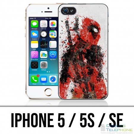 Coque pour iPhone 5 / 5S / SE Deadpool Paintart