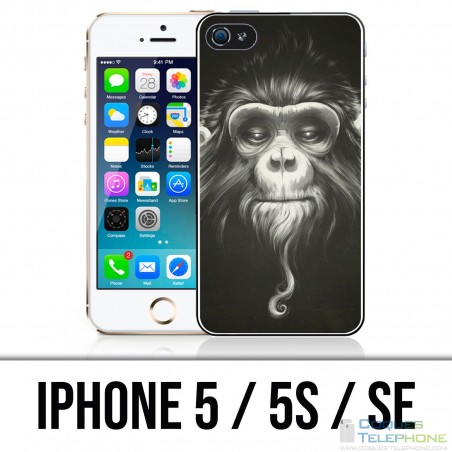 Coque pour iPhone 5 / 5S / SE Singe Monkey Anonymous