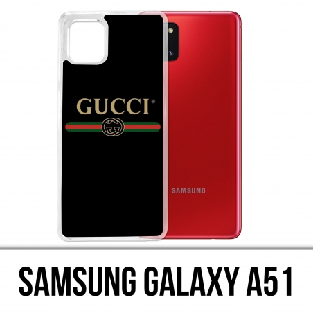 Hülle für Samsung Galaxy A51 - Gucci Logo Gürtel