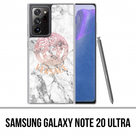 Samsung Galaxy Note 20 Ultra Case - Versace White Marble