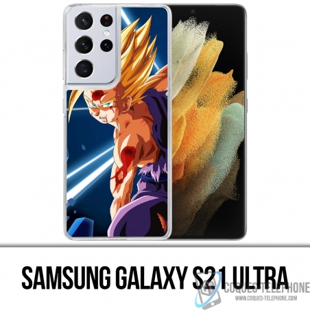 Coque pour Samsung Galaxy S21 Ultra - Dragon Ball Gohan Kameha