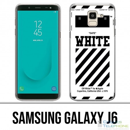 Coque pour Samsung Galaxy J6 Off White Blanc